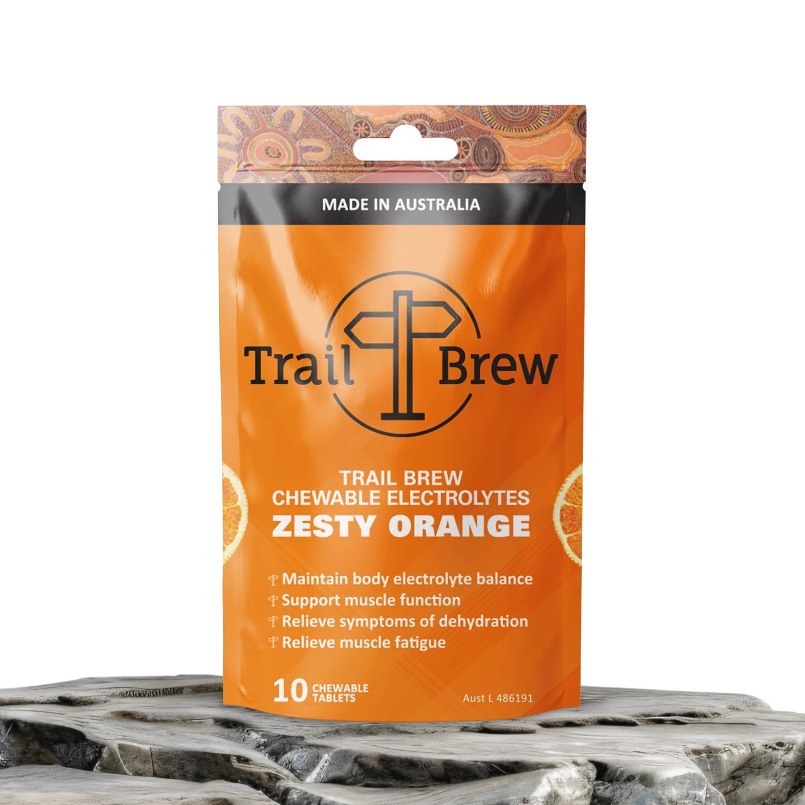 Trail Brew Chewable Electrolyte Tabs | 10 Pack | Zesty Orange – The ...